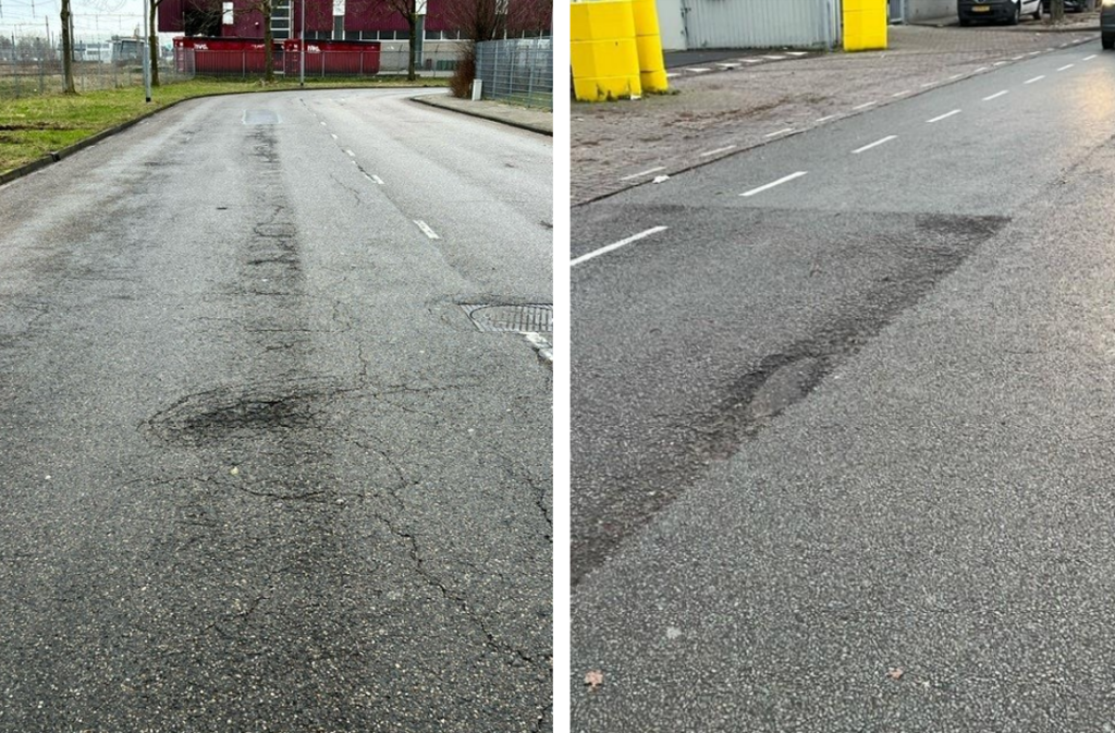 Slecht wegdek geïnventariseerd